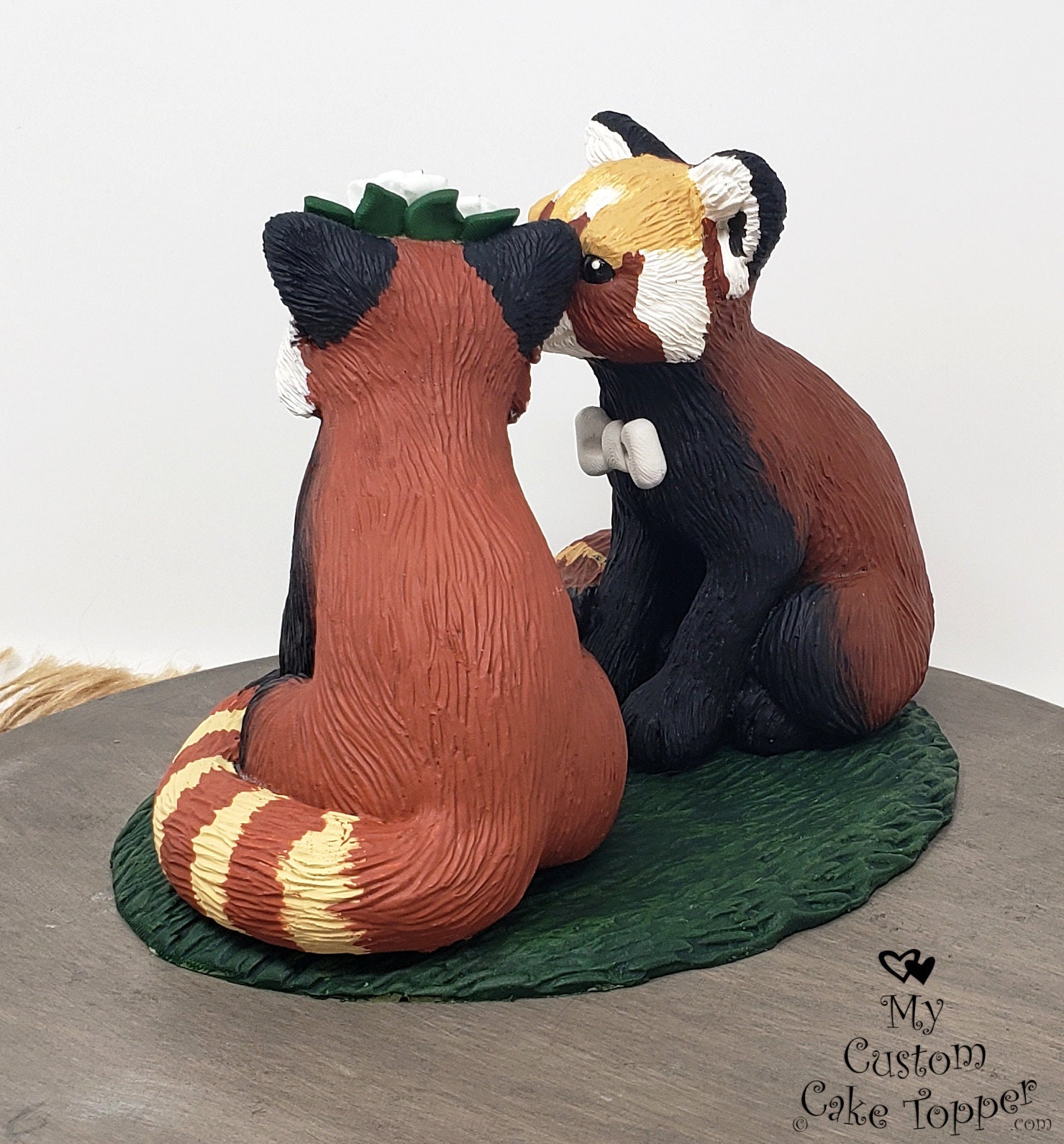 Red Panda Cake Topper Animal Wedding Figurine - Realistic Red Panda ...