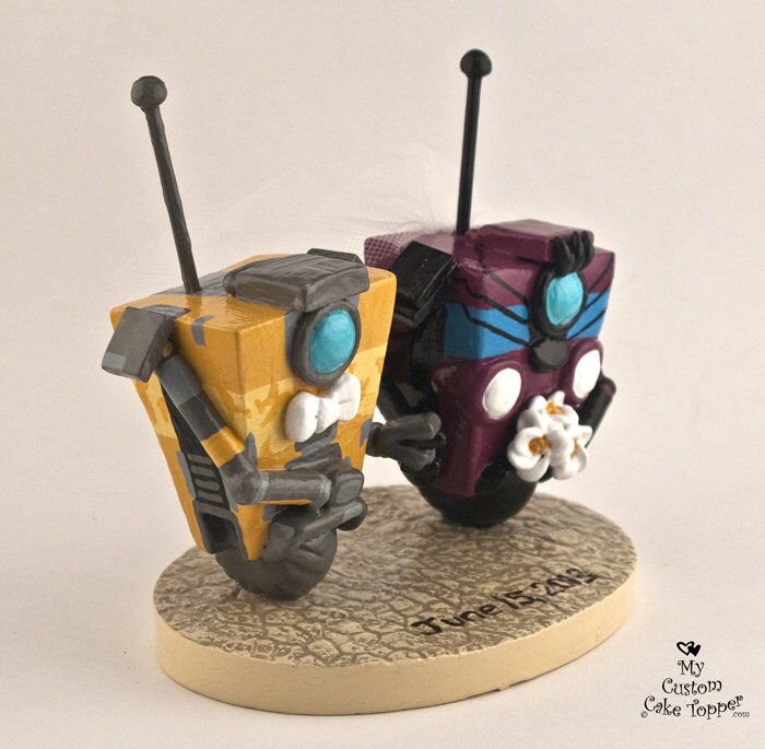 Claptrap Wedding Cake Topper From Borderlands Video Game | Etsy