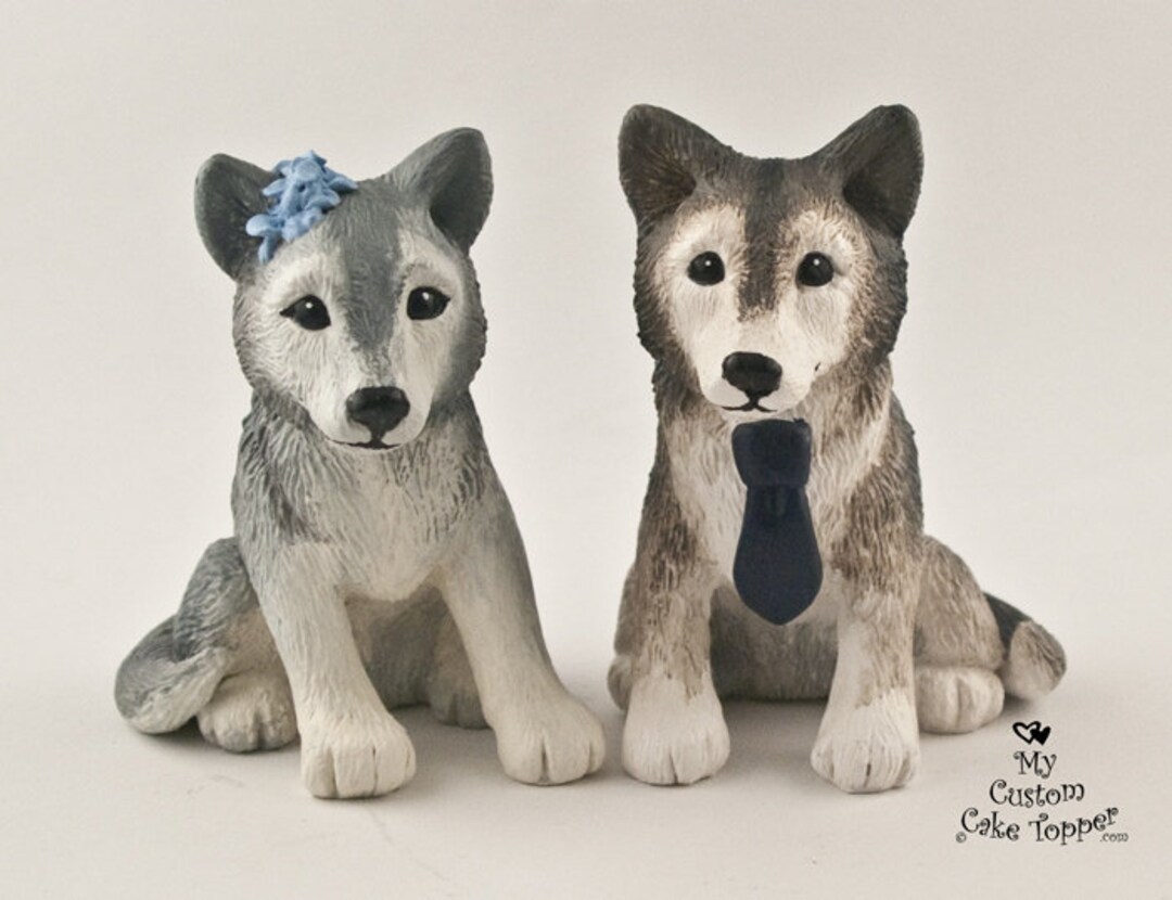 Wolf Wedding Cake Toppers - Etsy