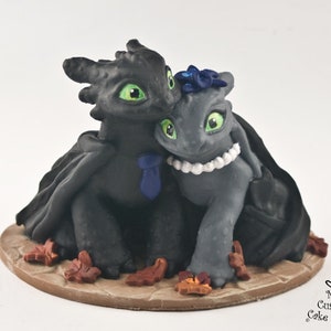 Lightfury Cake Topper - How to Train Your Dragon Nightfury Couple ...