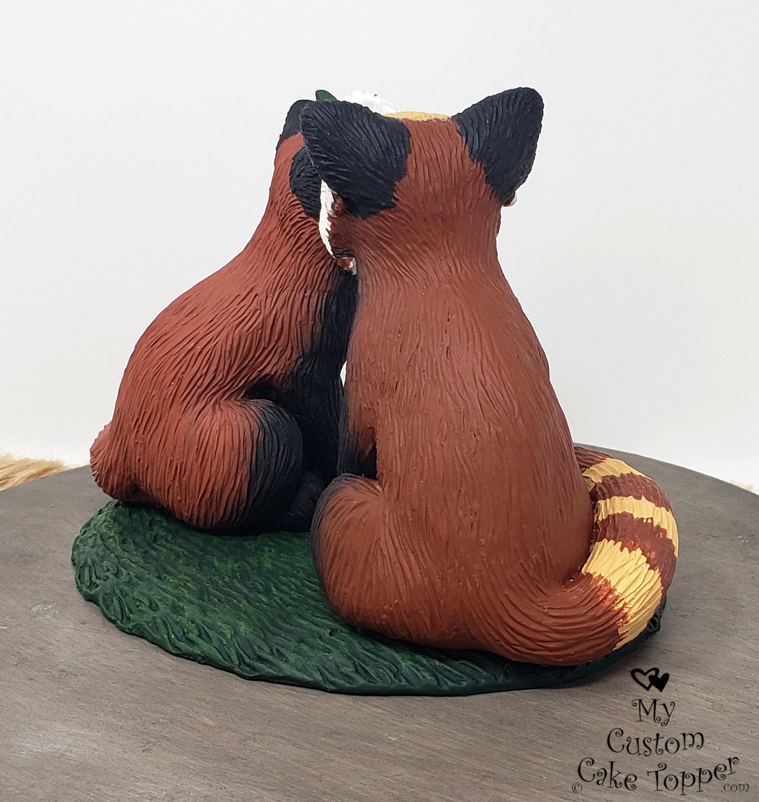 Red Panda Cake Topper Animal Wedding Figurine - Realistic Red Panda ...