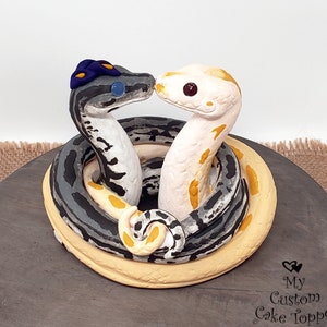 Snake Wedding Cake Topper Figurine Bride and Groom Choose Your Breeds ...