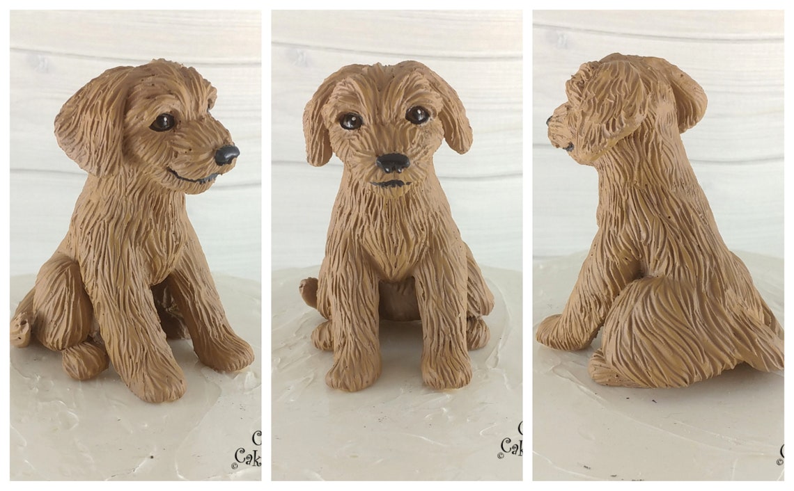 Dog Goldendoodle Sculpture Realistic Dog Figurine | Etsy
