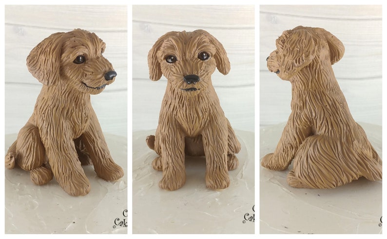 Dog Goldendoodle Sculpture Realistic Dog Figurine | Etsy