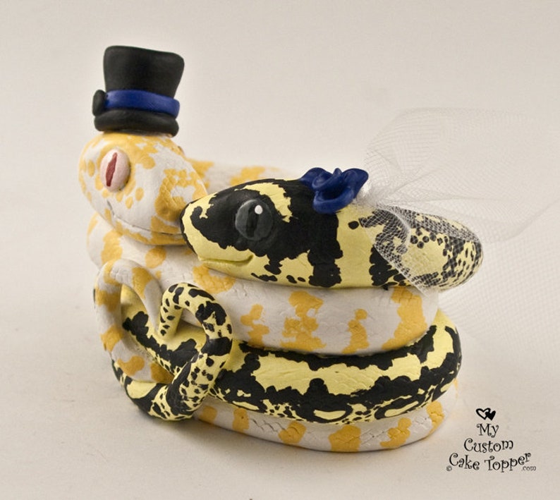 Snake Wedding Cake Topper Figurine Serpent Reptiles Snakes | Etsy