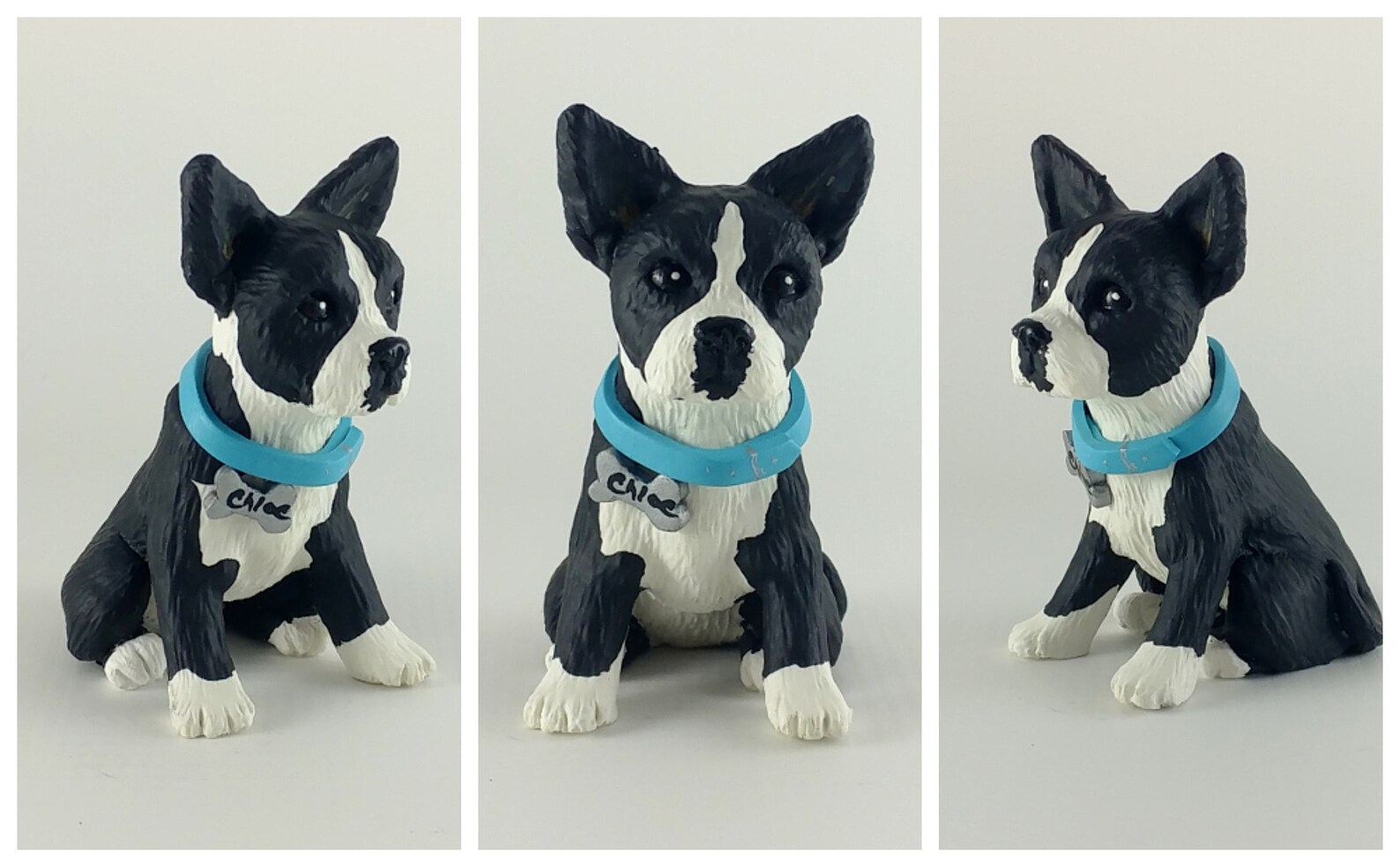Boston Terrier Sculpture Realistic Dog Figurine Boston | Etsy