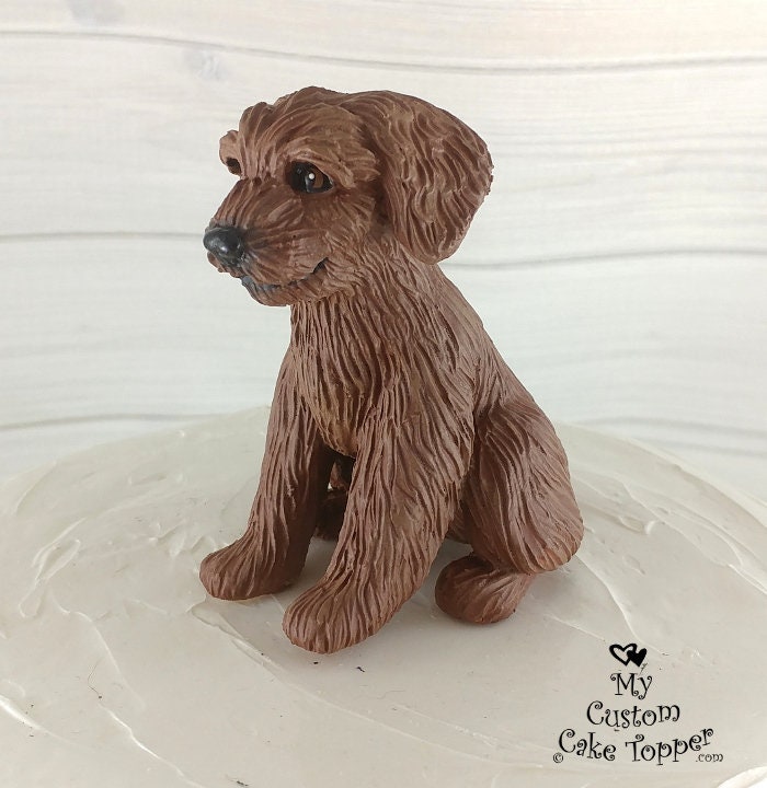 Dog Goldendoodle Sculpture Realistic Dog Figurine | Etsy
