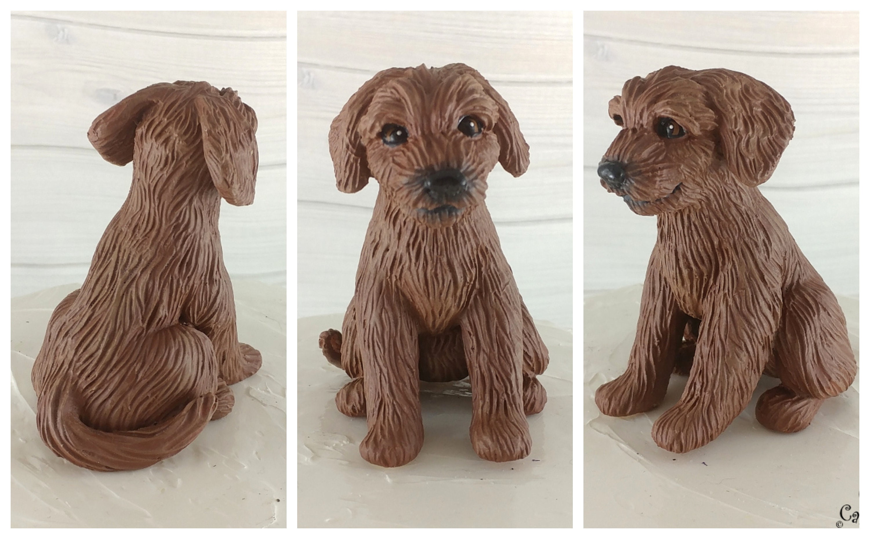 Dog Goldendoodle Sculpture Realistic Dog Figurine | Etsy