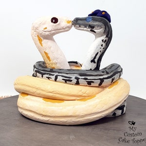 Snake Wedding Cake Topper Figurine Bride and Groom Choose Your Breeds ...