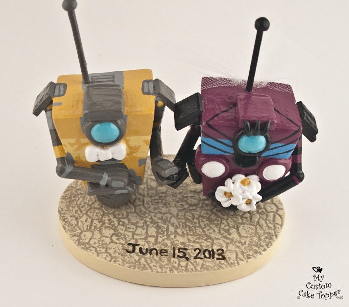 Claptrap Wedding Cake Topper From Borderlands Video Game | Etsy