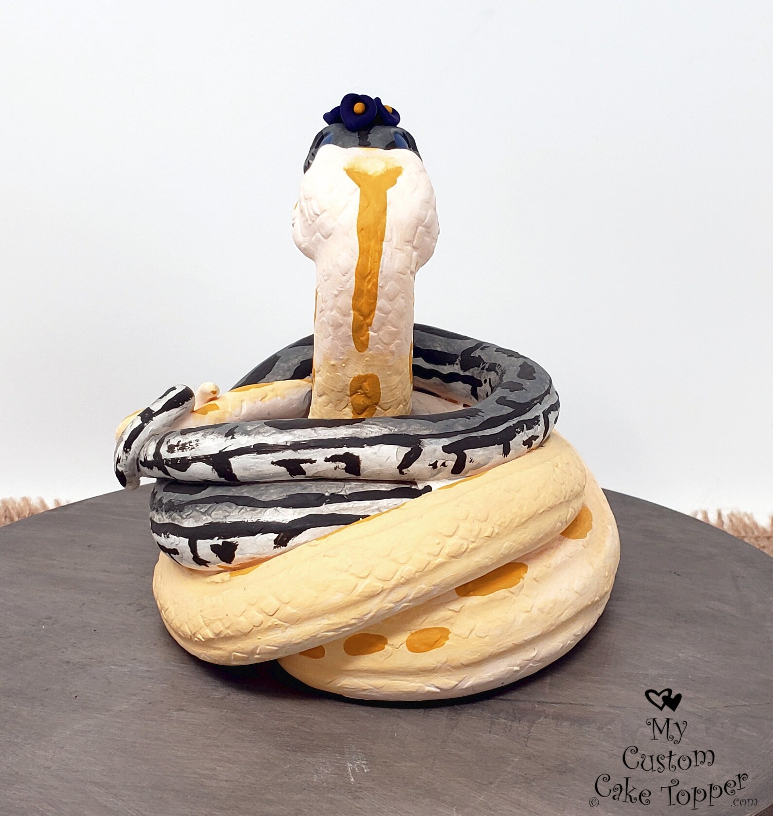 Snake Wedding Cake Topper Figurine Bride and Groom Choose | Etsy