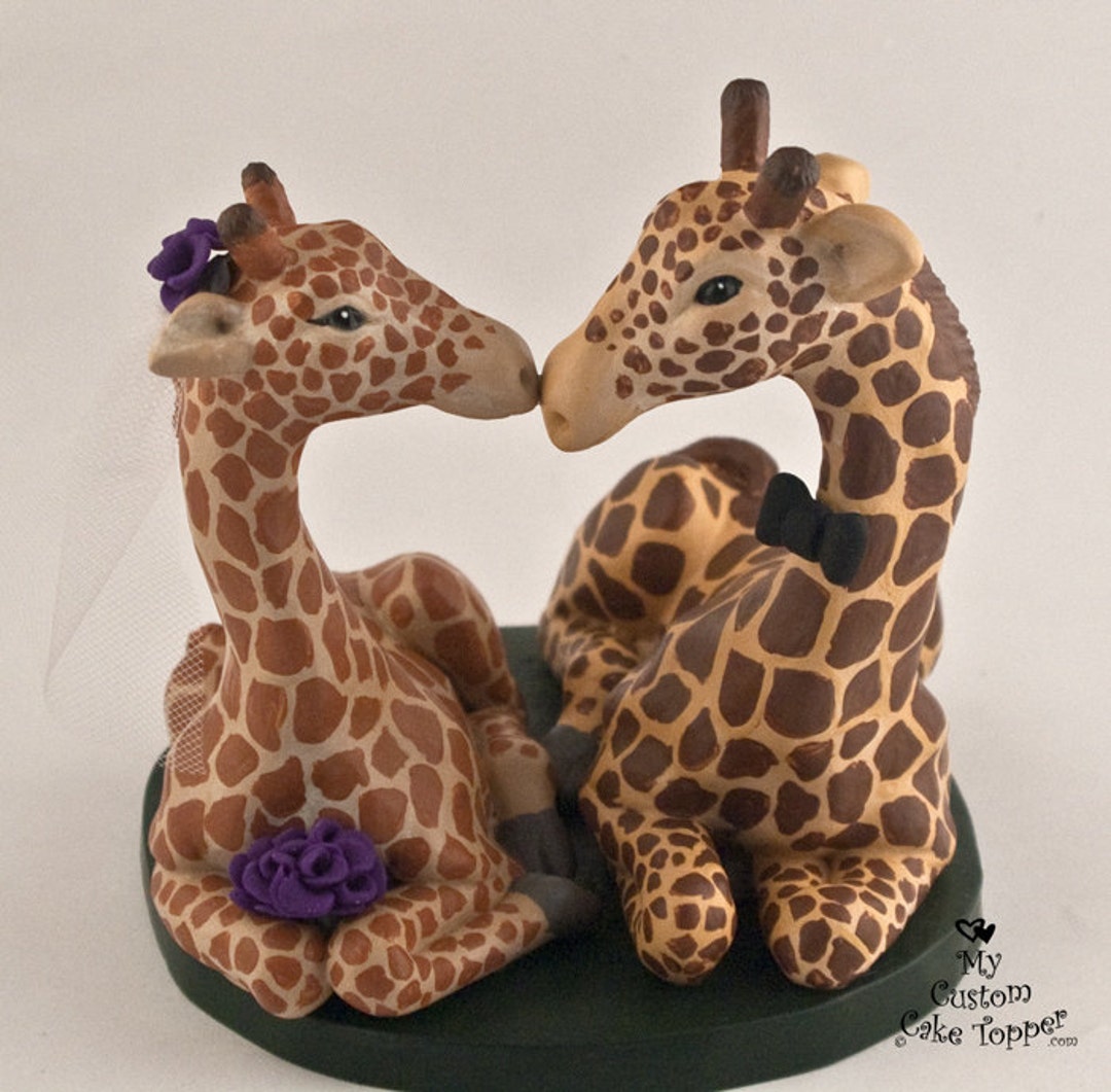 Giraffes Wedding Cake Topper - Etsy