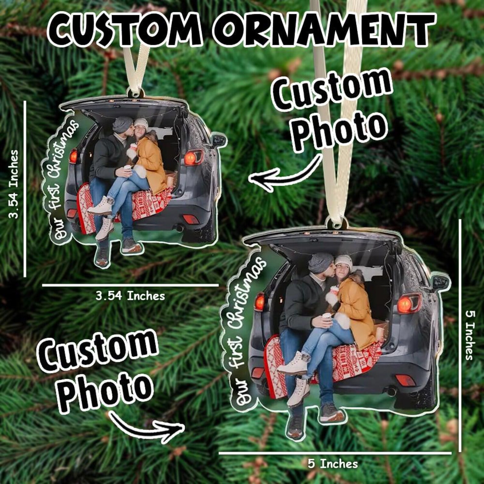 Personalized Goat Farm Christmas Ornament, Custom Acrylic Ornament - Etsy