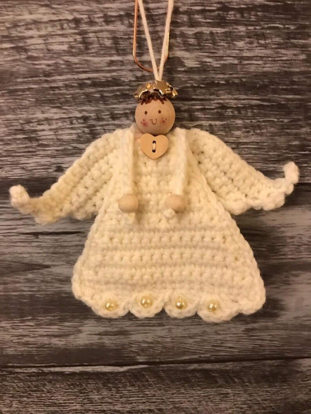 5 1/2 - Inch Crocheted Angel - Choose Color - Etsy