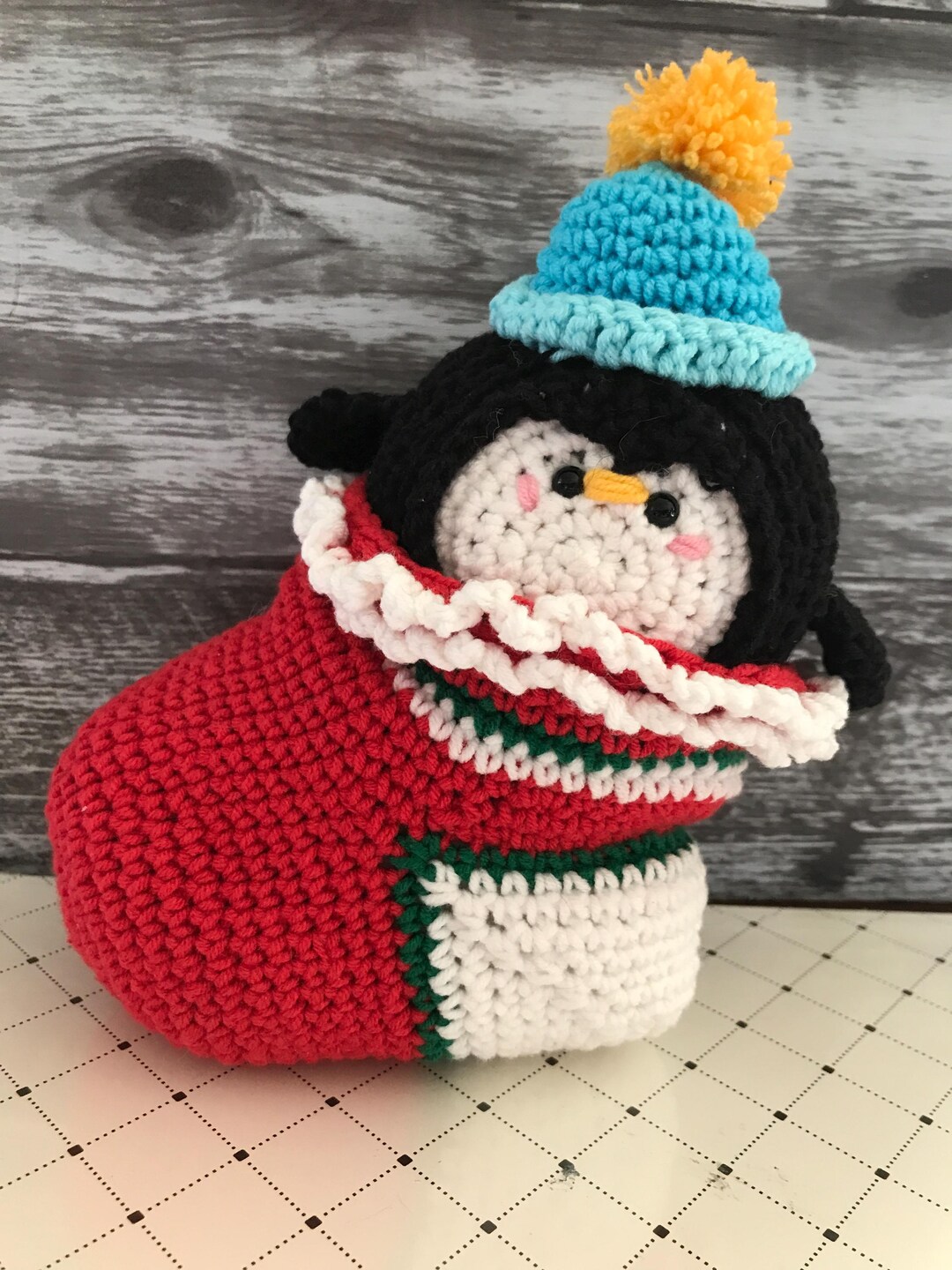 Penguin in Stocking - Etsy