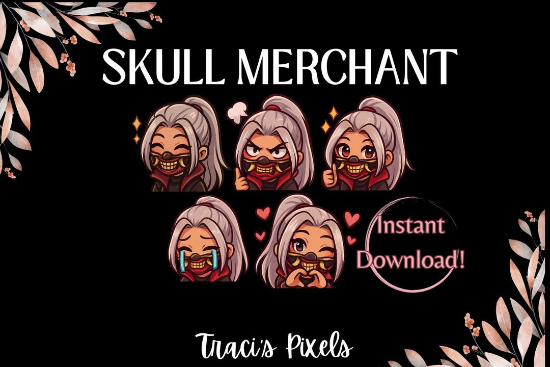 Skull Merchant Chibi Emotes 5 Different Emotes | Dead by Daylight ...
