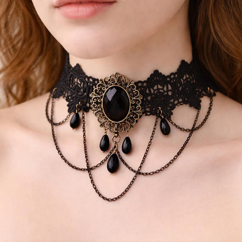 Black Steampunk Choker - Etsy