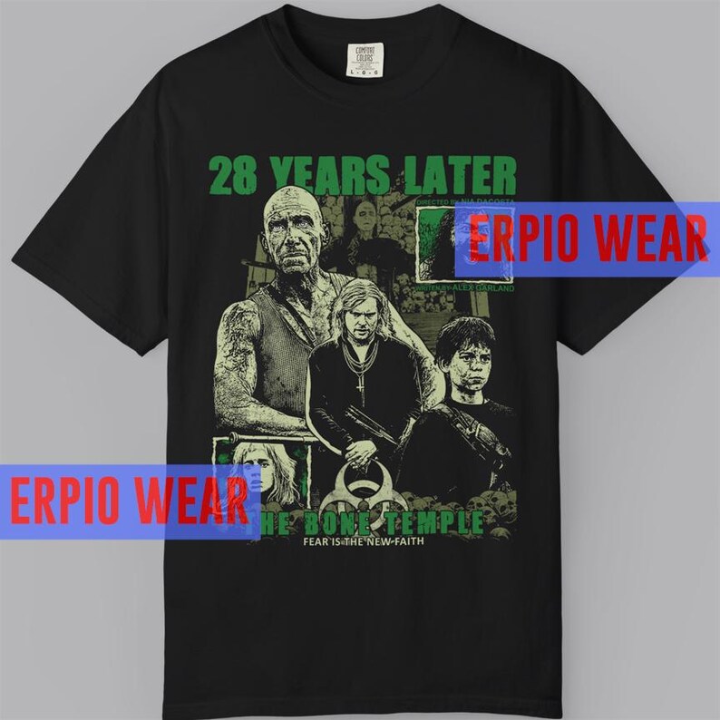 28 Years Later the Bone Temple Inspired Movie T-shirt 2026 Zombie ...