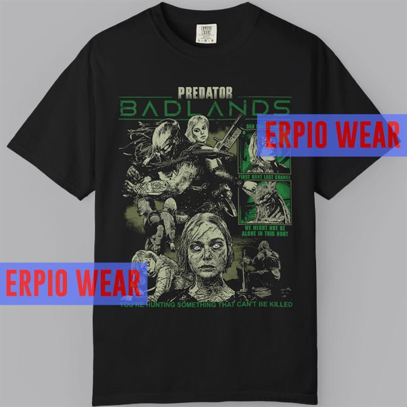 Predator Badlands Movie T Shirt (1985) Alien Movie T-shirt - Etsy UK