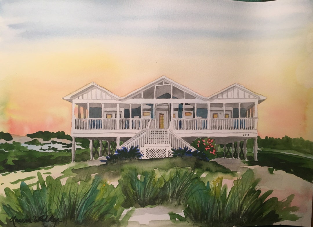 16x20, House, Barn, Painting of House, Personalized Art, Custom Art ...