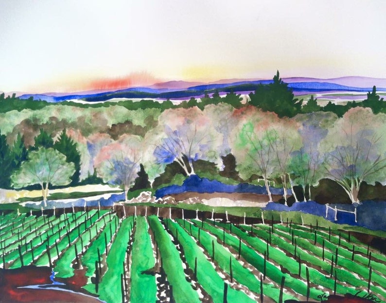 16x20 Landscape Made to Order Watercolor Painting From - Etsy