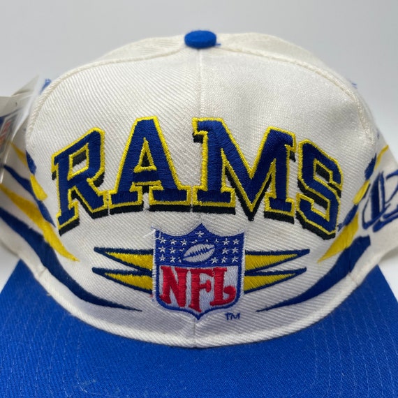Vintage Los Angeles Rams Diamond Logo Snapback Hat - Gem