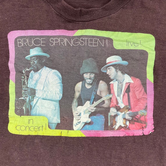 Vintage 70's Bruce Springsteen Iron On Decal T-Shirts - Gem