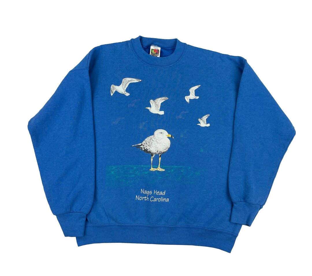 Vintage Seagull Nags Head North Carolina Crew Neck Sweatshirt - Etsy