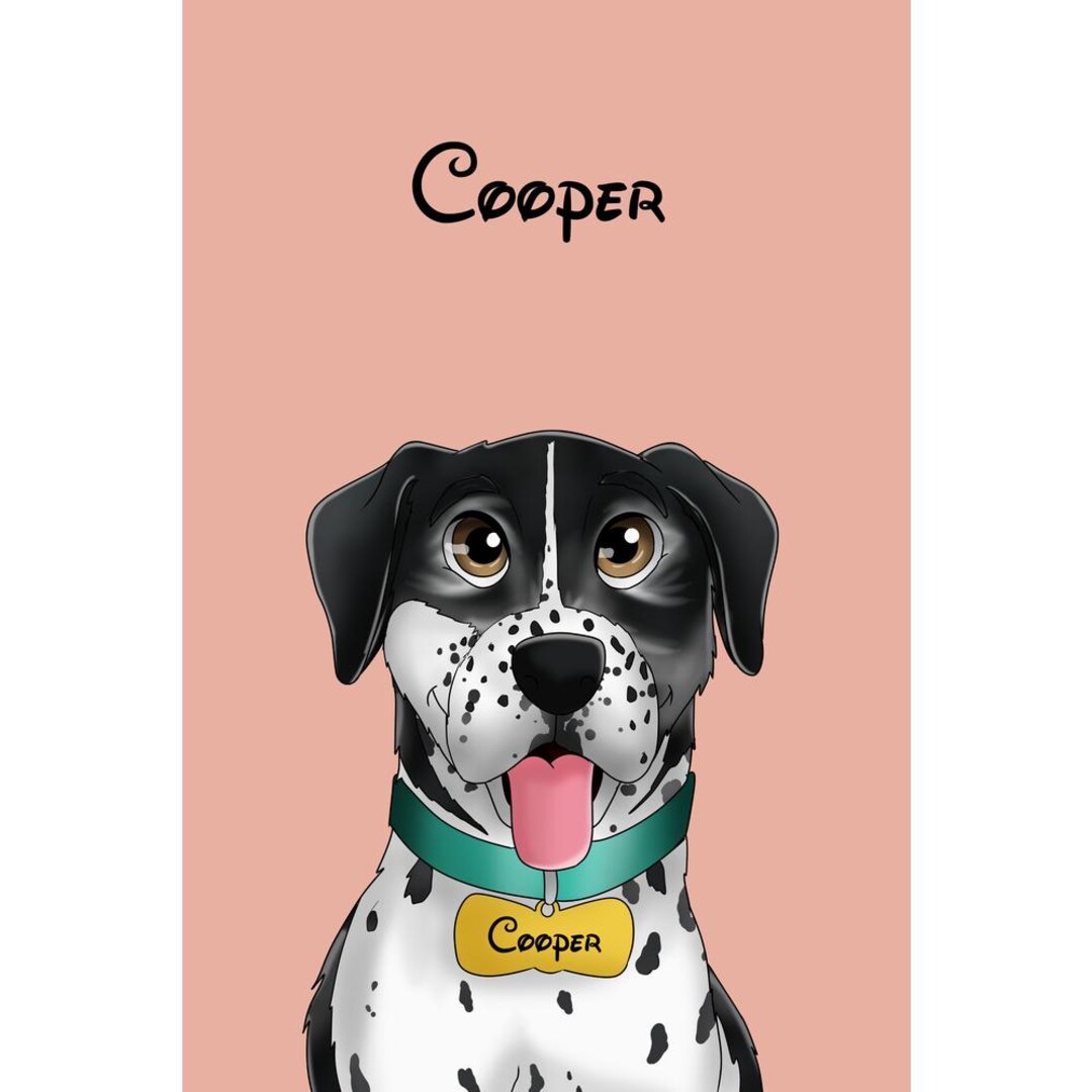 Custom Disney-style Cartoon Cat & Dog Portrait From Photo, Cartoon Pet ...