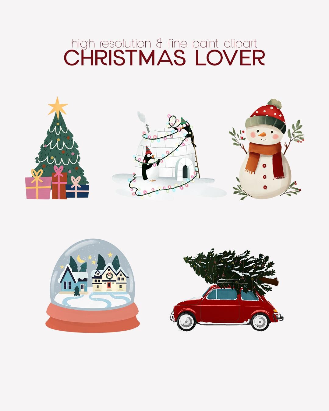 Christmas Clip Art 2025 - PNG Format - Etsy