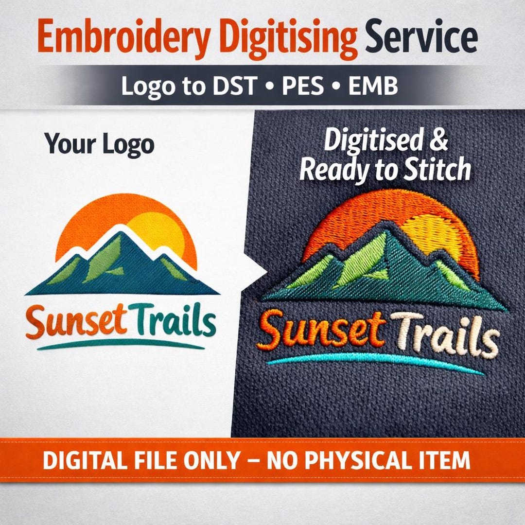 Embroidery Digitising Service – Logo to DST PES EMB | Custom Embroidery ...