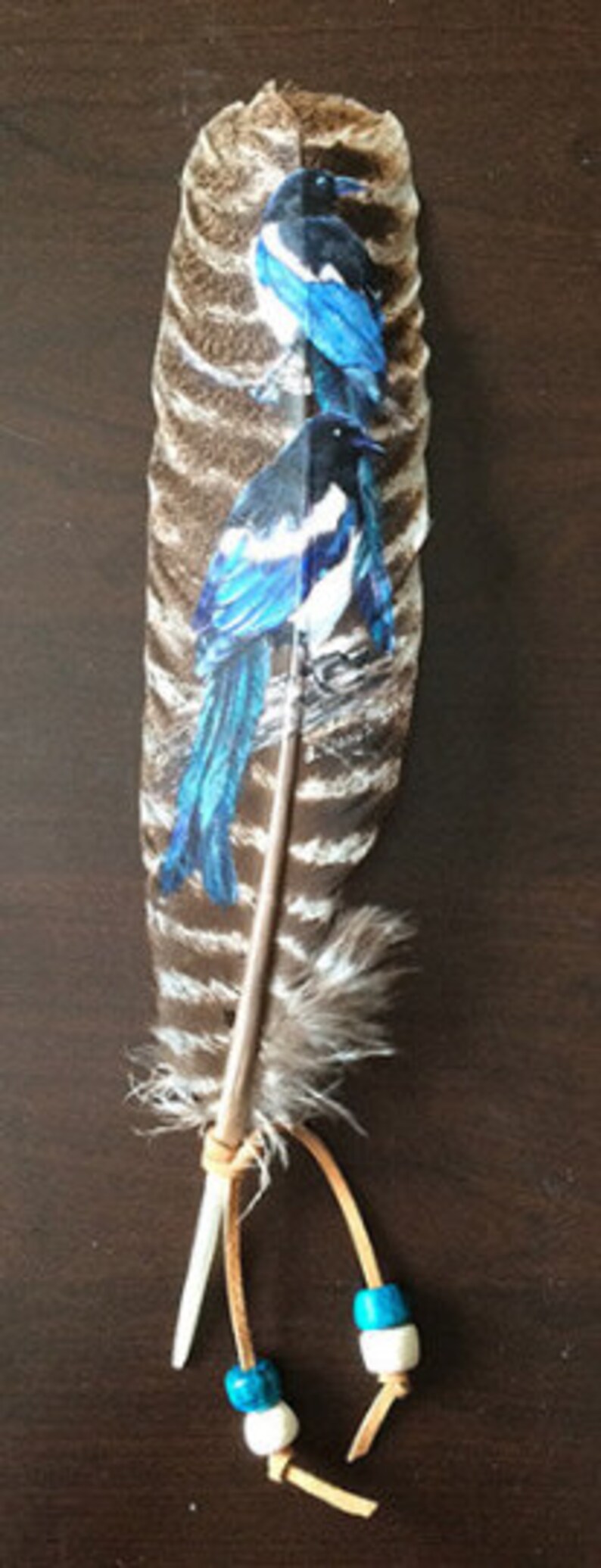 Shaman Medicine Smudge Feather Painting - Custom Animal Spirit Totem ...