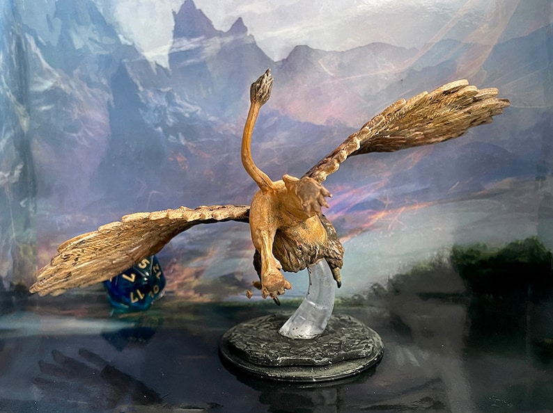 Pro-Painted Diving Griffon Griffin Gryphon - Monster Miniature Hand ...