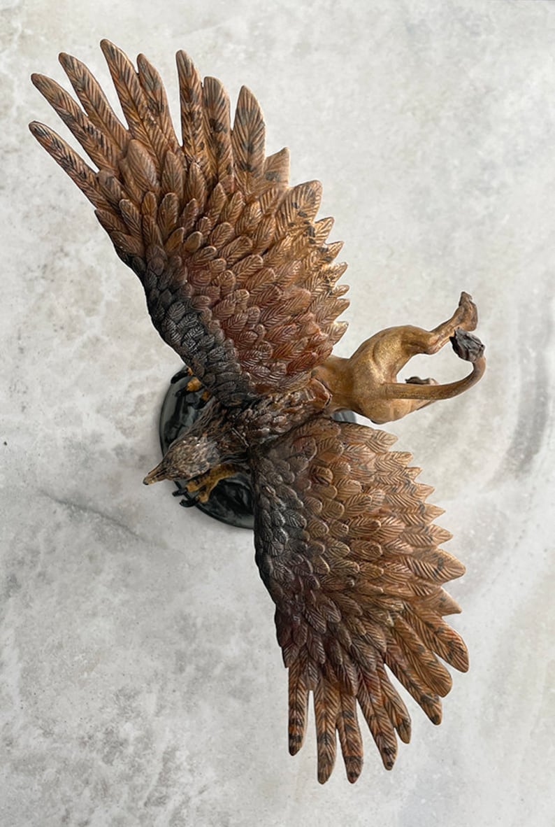 Pro-Painted Diving Griffon Griffin Gryphon - Monster Miniature Hand ...