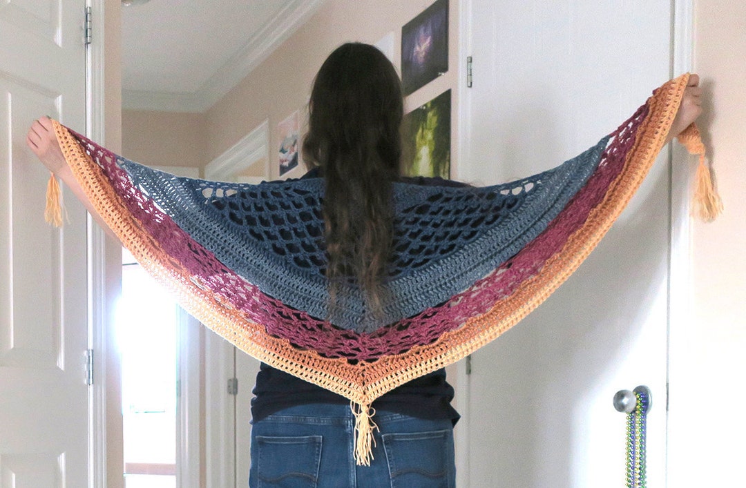 Phoenix Butterfly Handmade Crochet Shawl Cowl - Very Soft Machine ...