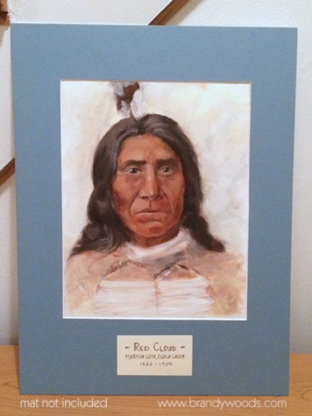 Chief Red Cloud Art Print – Lakota Native American Portrait - Etsy