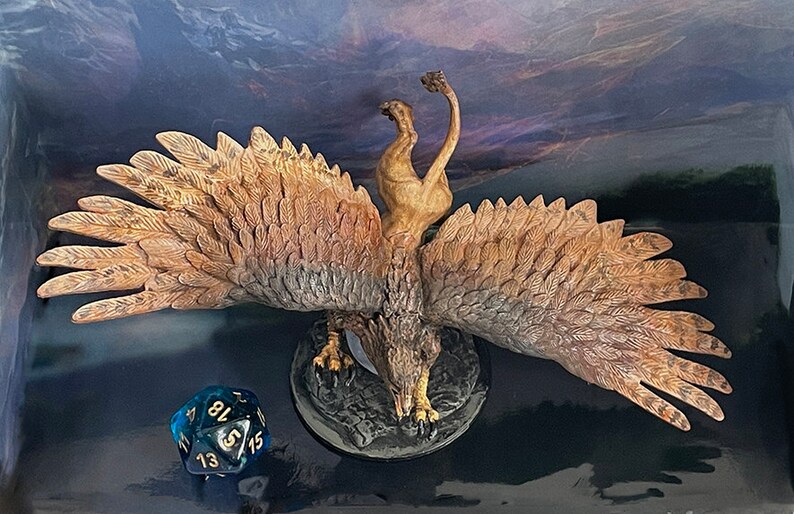 Pro-Painted Diving Griffon Griffin Gryphon - Monster Miniature Hand ...