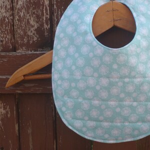 Baby Bib for Girl - Reversible and Washable - Pink and Blue Fish Scale ...