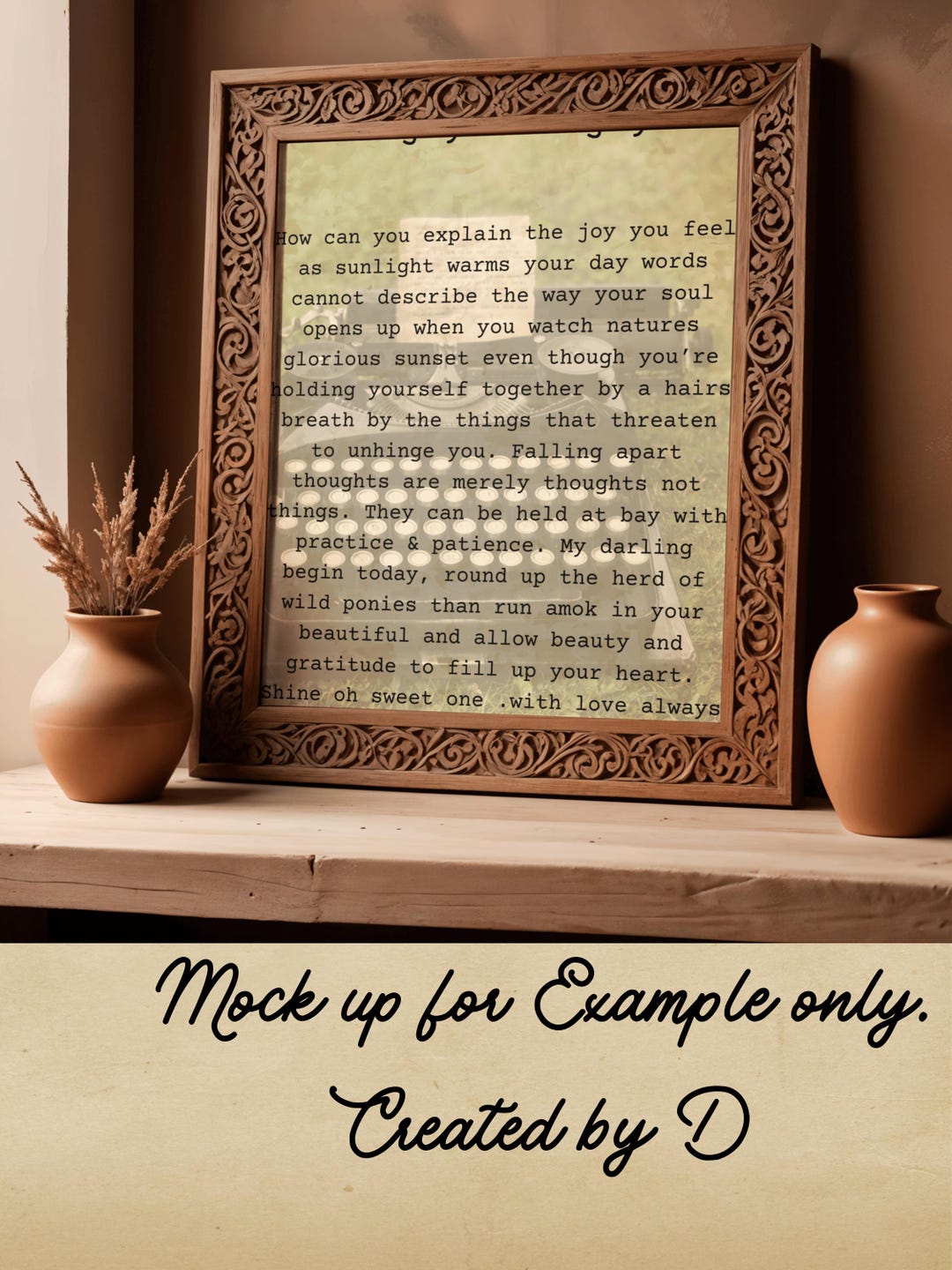 Buy Original Poem. Hand Written Poem by Detta. Named Enjoy the Joy ...