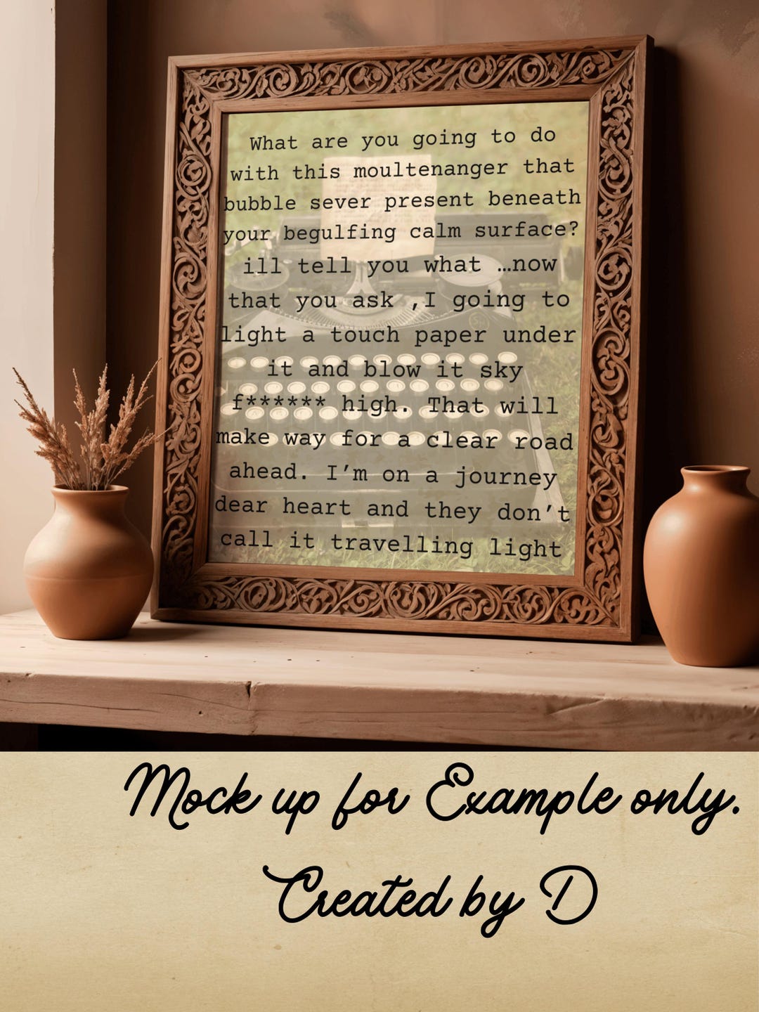 Original Poem. Hand Written Poem by Detta. Named I'll Tell You What - Etsy