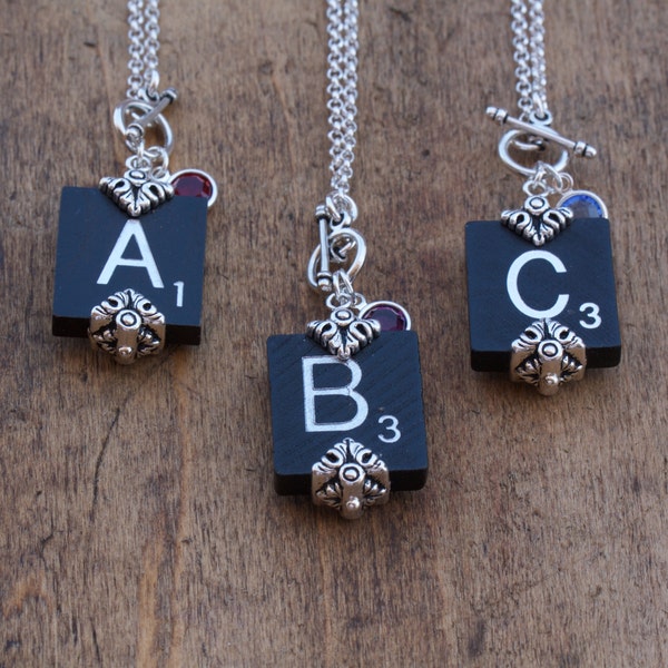 Scrabble Necklace - Etsy
