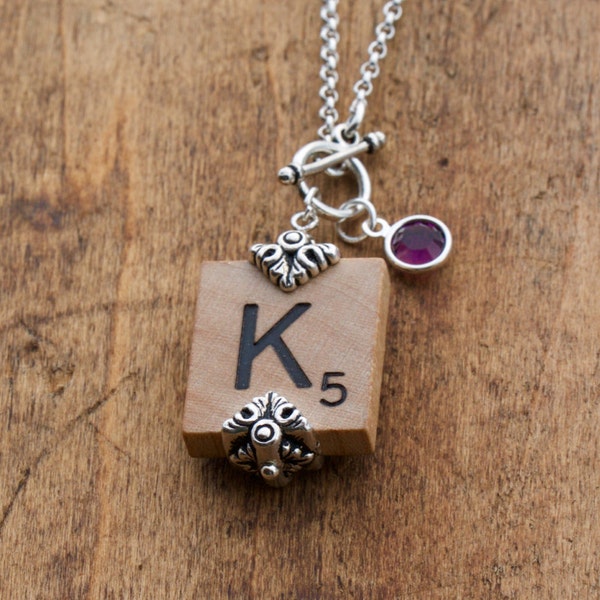 Scrabble Necklace - Etsy