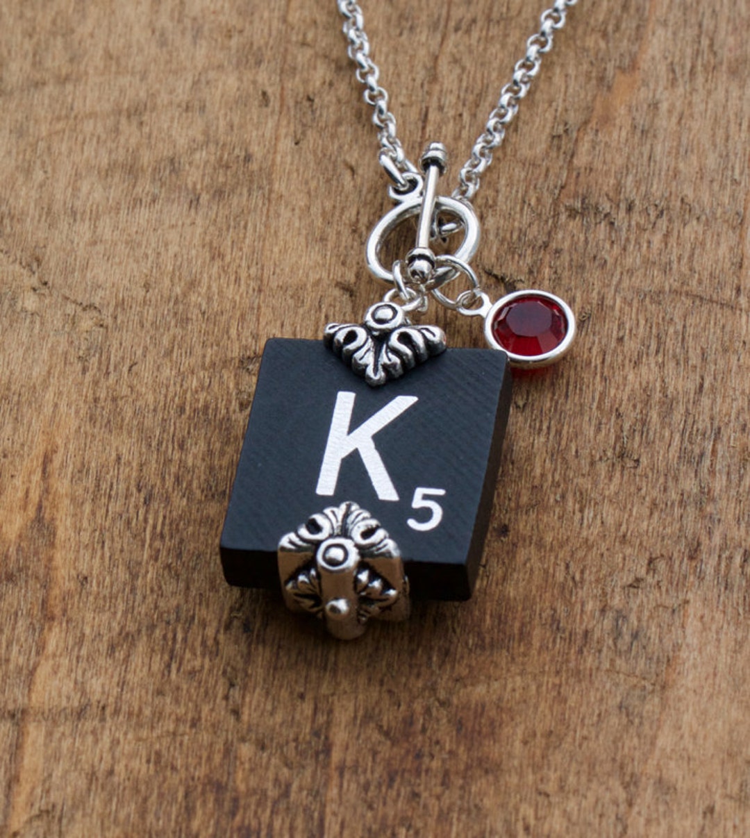 Scrabble Letter Jewelry-scrabble Letter Necklace -scrabble Letter K ...