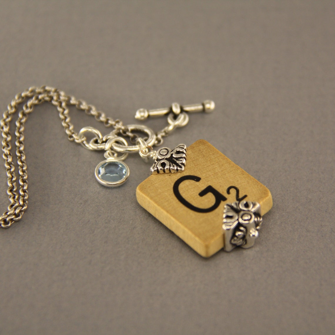 Choice Scrabble Letter Necklace-a B C D E F G H I L NO P Q R S T U V W ...