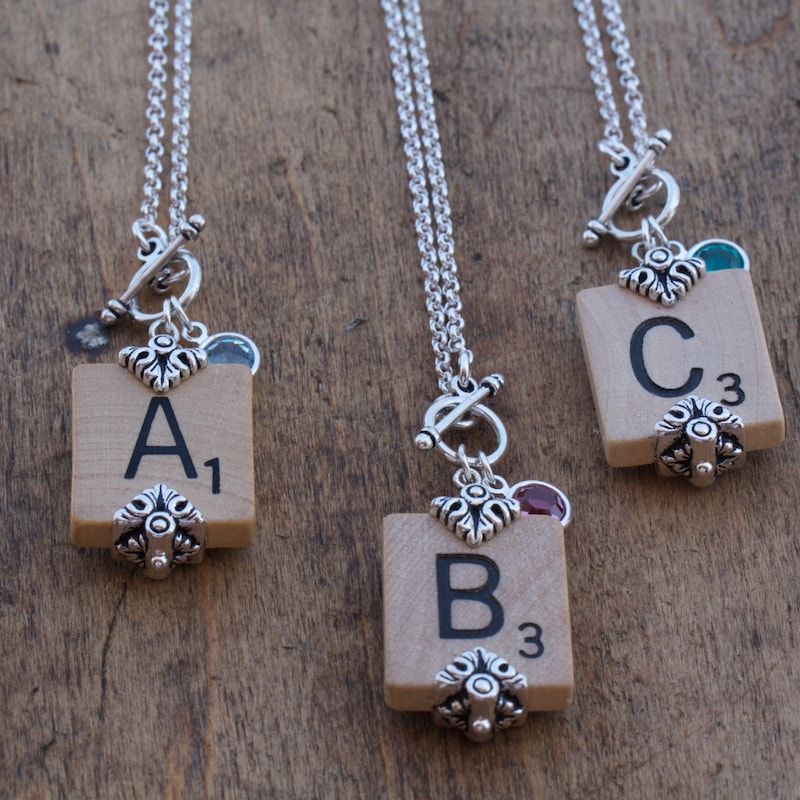 Scrabble Necklace - Etsy