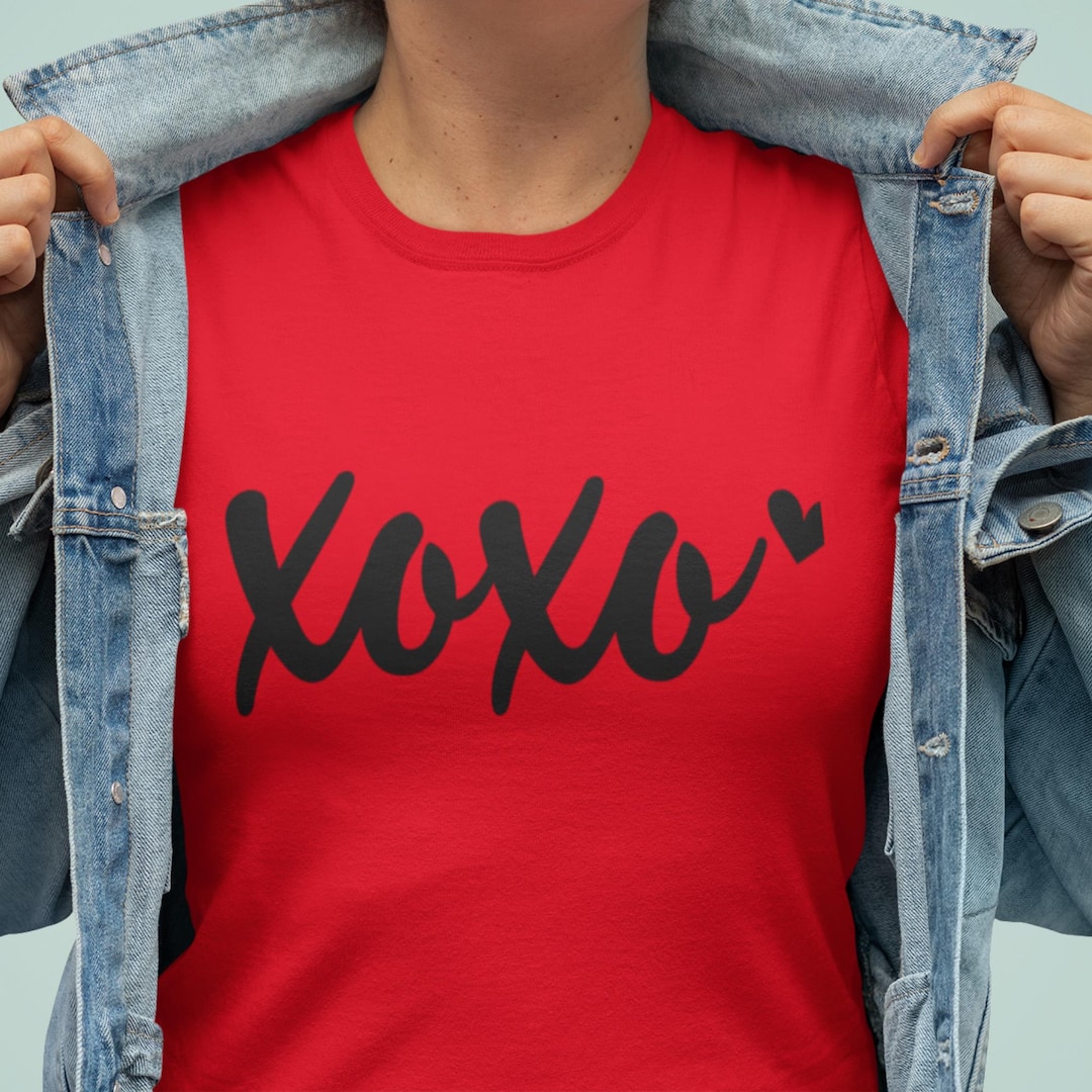 XO XO Graphic T-shirt, Minimalist Unisex Tee, Valentine Gift - Etsy