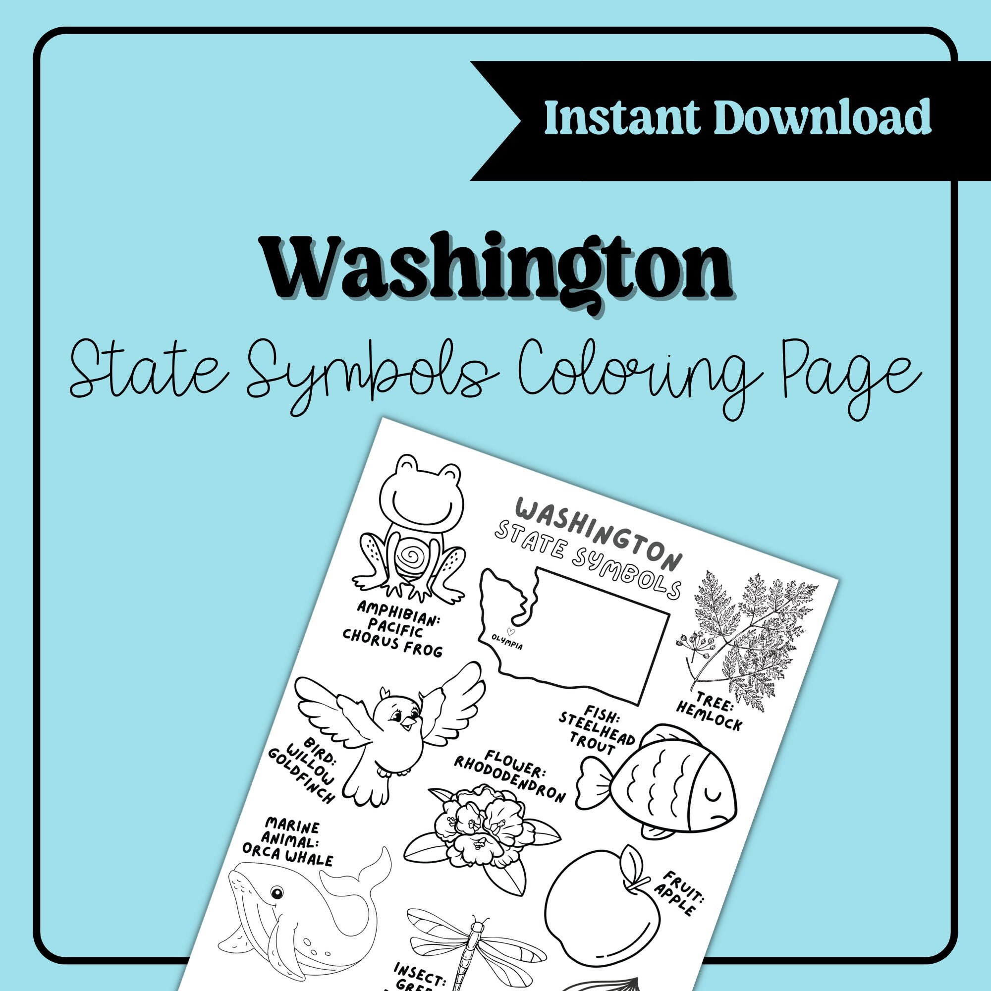 Washington State Fish Coloring Pages
