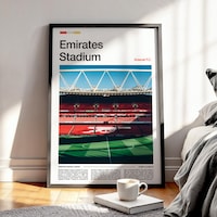 Arsenal Football Club - Emirates Stadium Art Canvas Print - Etsy UK
