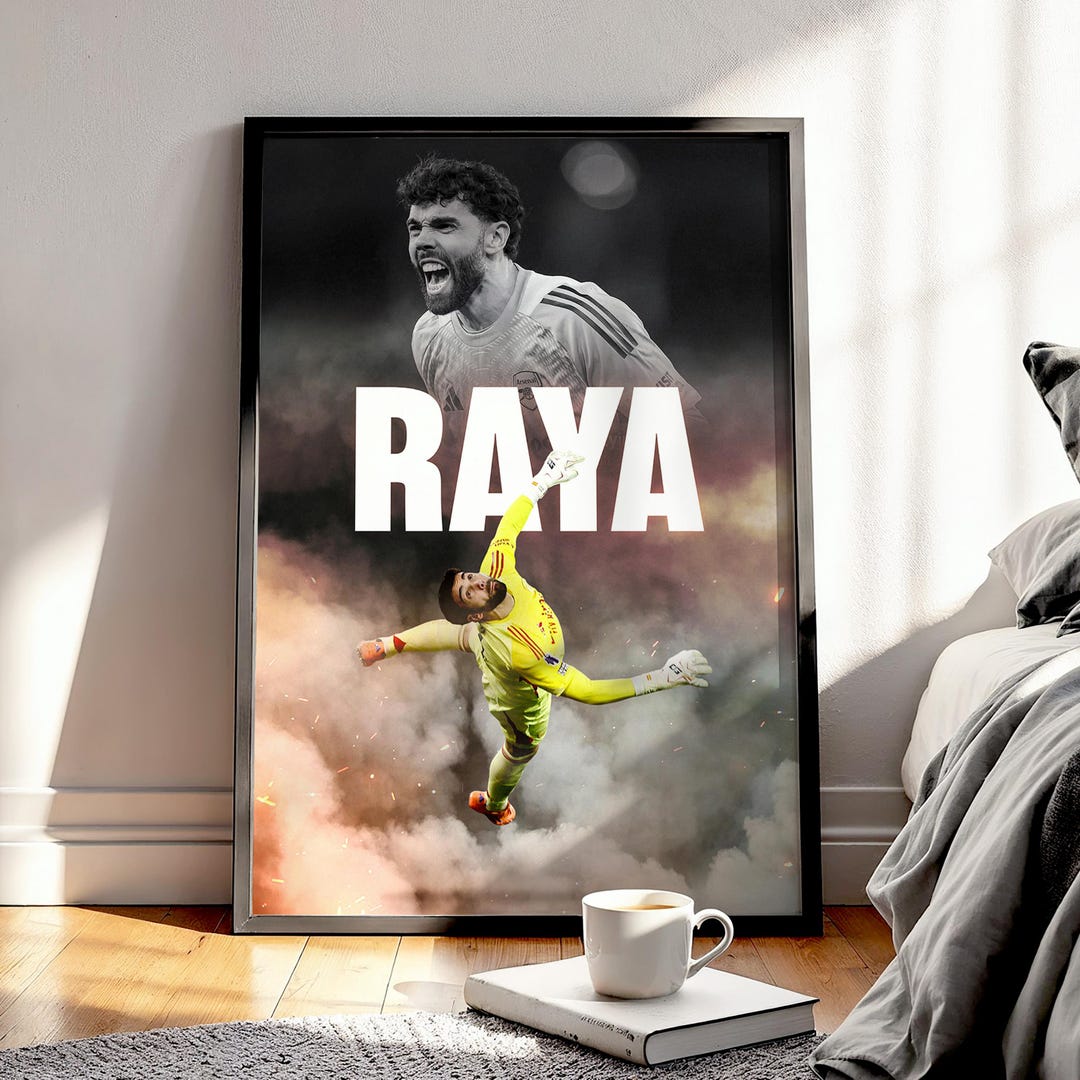 David Raya Football Poster: Arsenal Football Art Print - Etsy