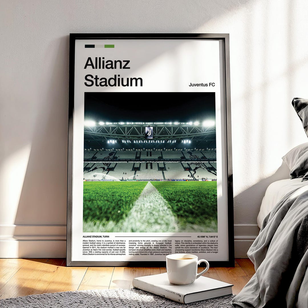 Allianz Stadium Football Poster: Juventus Football Art Print - Etsy